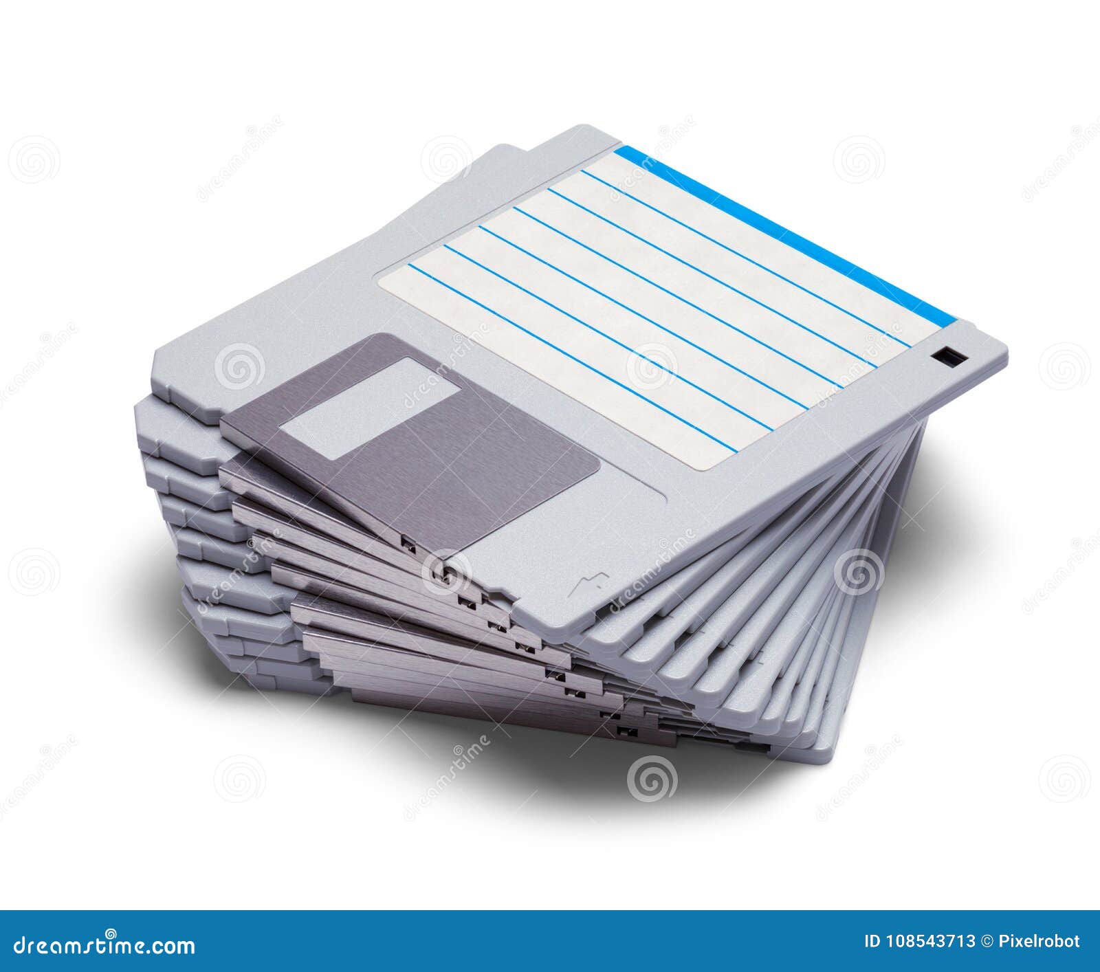 Stack of Computer Disks stock image. Image of label - 108543713