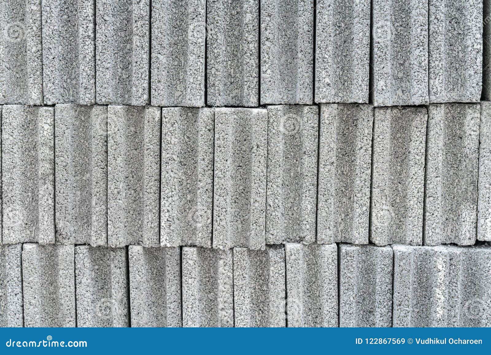 Stack of Concrete Blocks for Construction, Background and Texture Stock ...