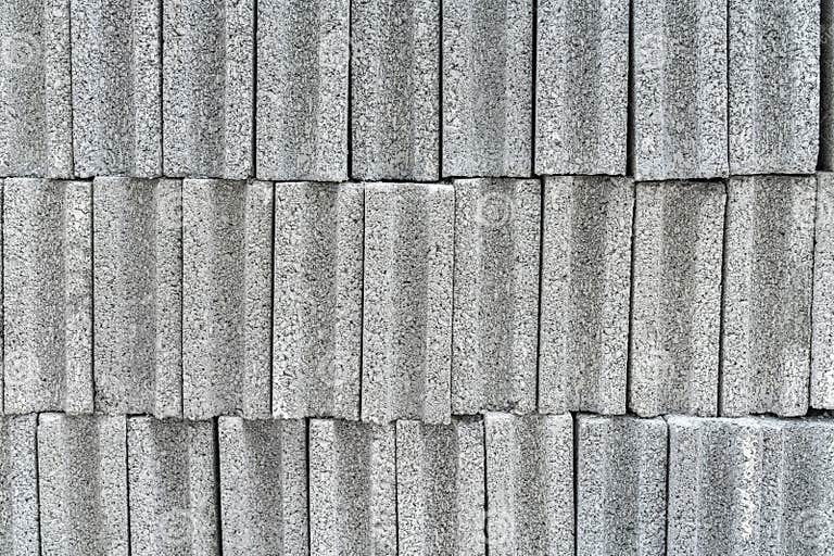 Stack of Concrete Blocks for Construction, Background and Texture Stock ...
