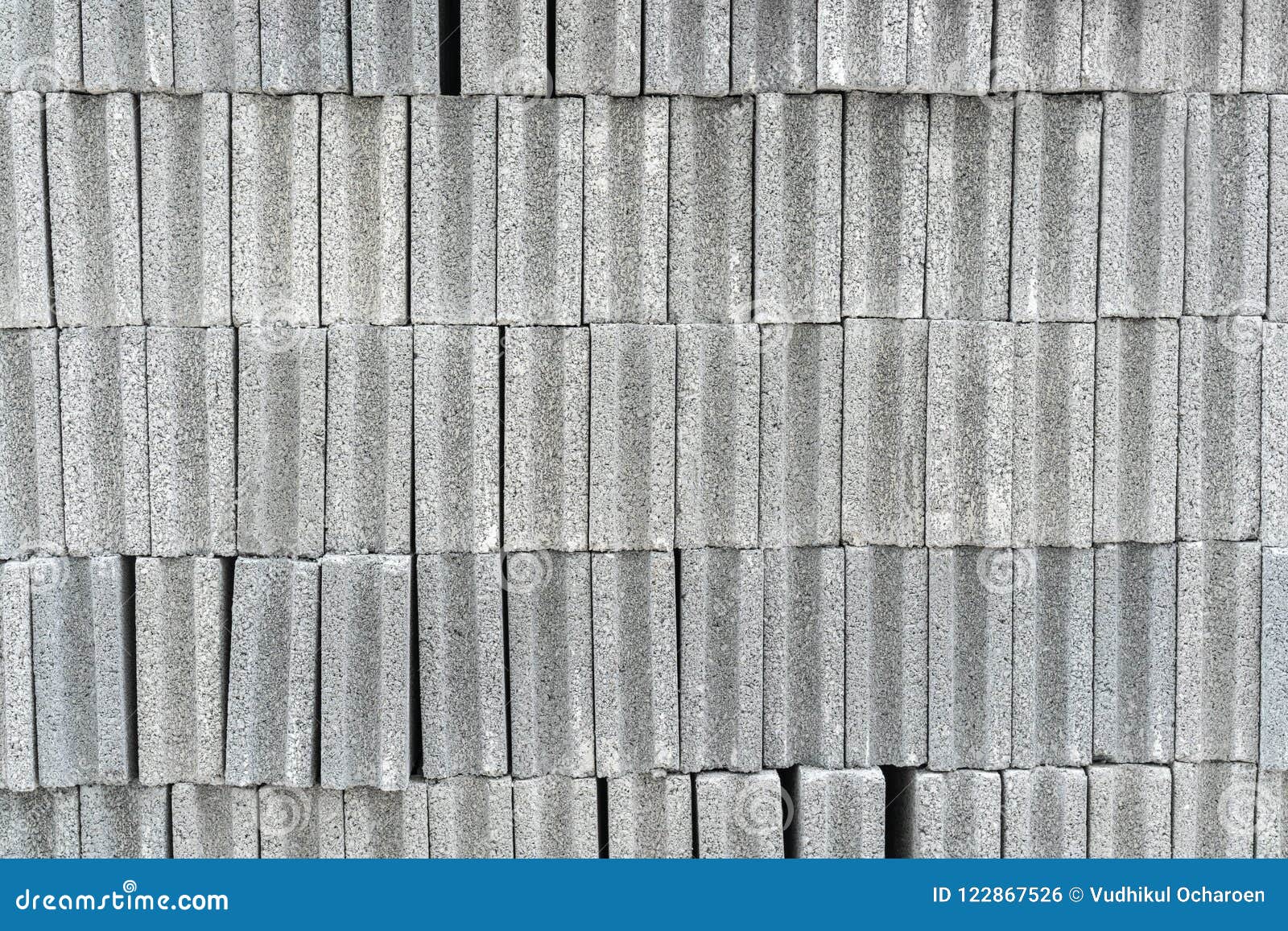 Stack of Concrete Blocks for Construction, Background and Texture Stock ...