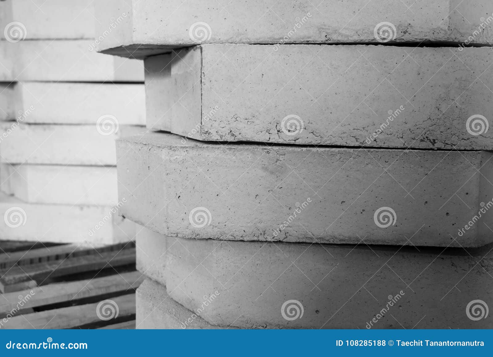 Stack of concrete blocks stock photo. Image of block - 108285188