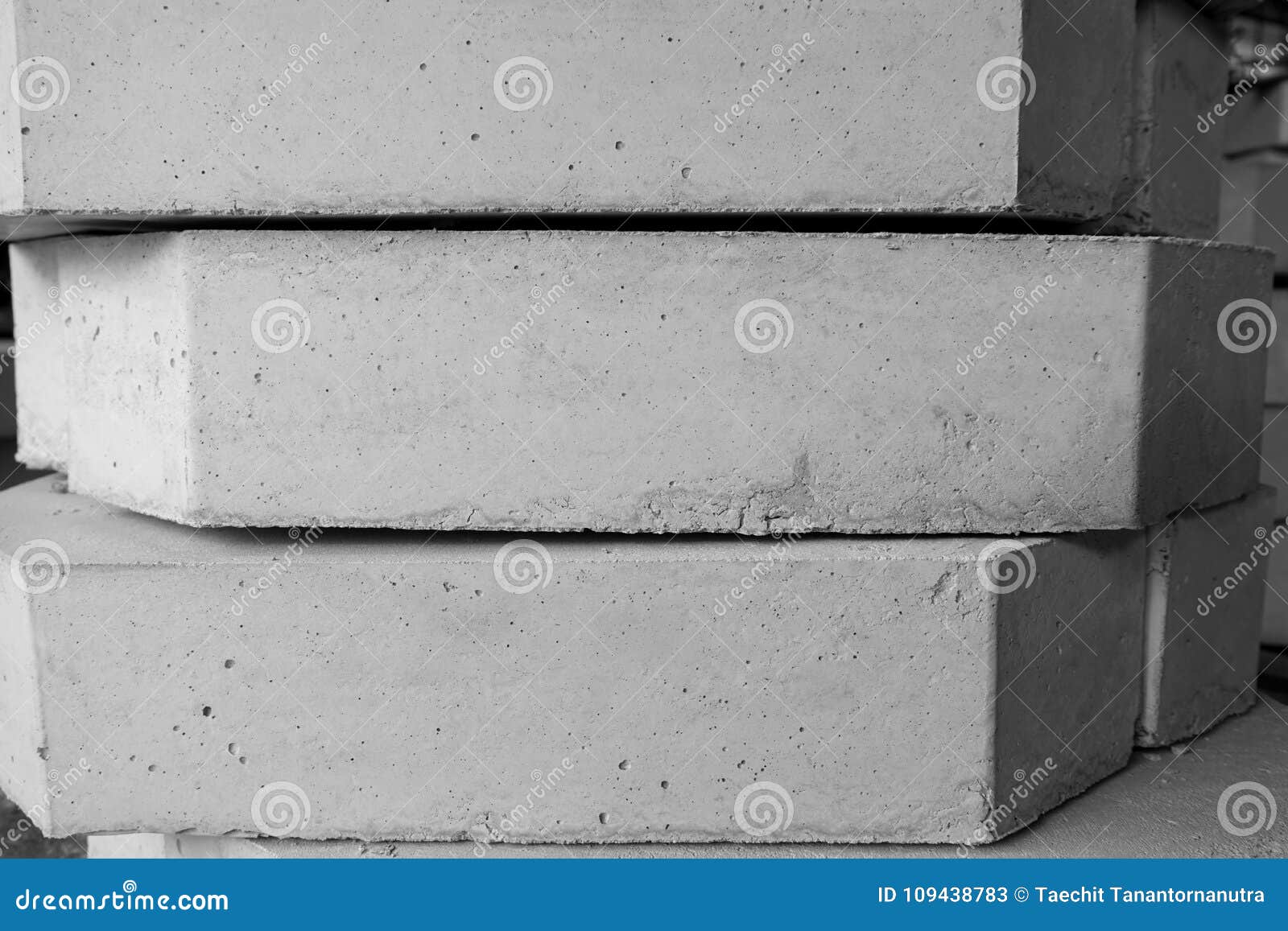 Stack of concrete blocks stock image. Image of gray - 109438783