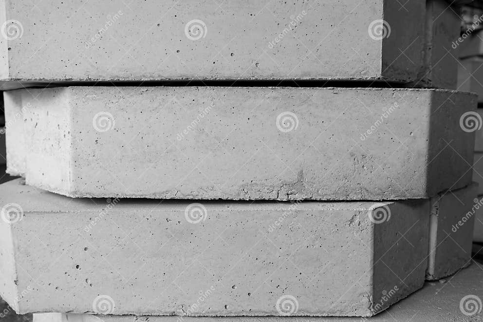 Stack of concrete blocks stock image. Image of gray - 109438783