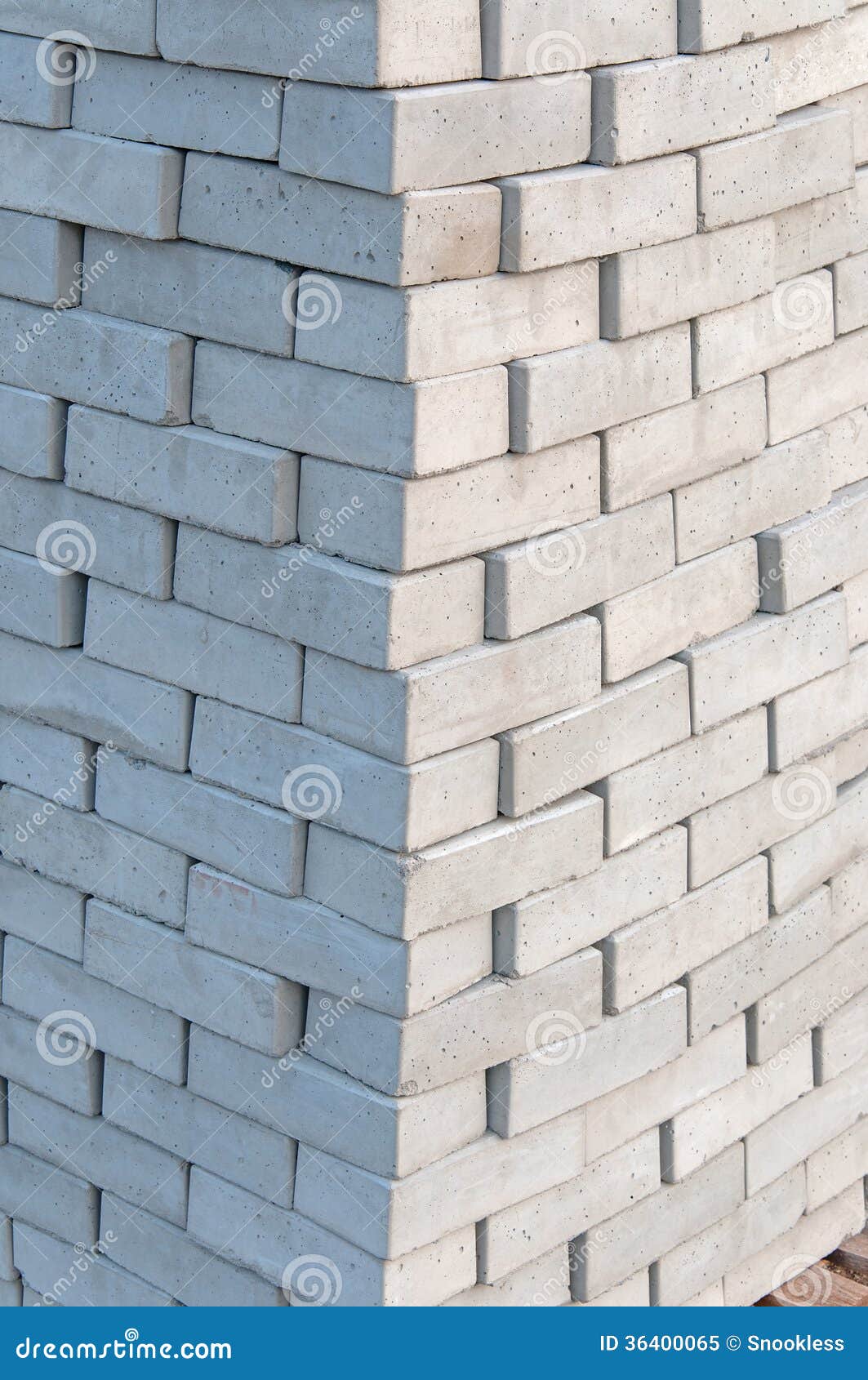 Stack of Concrete Brick stock image. Image of texture - 36400065