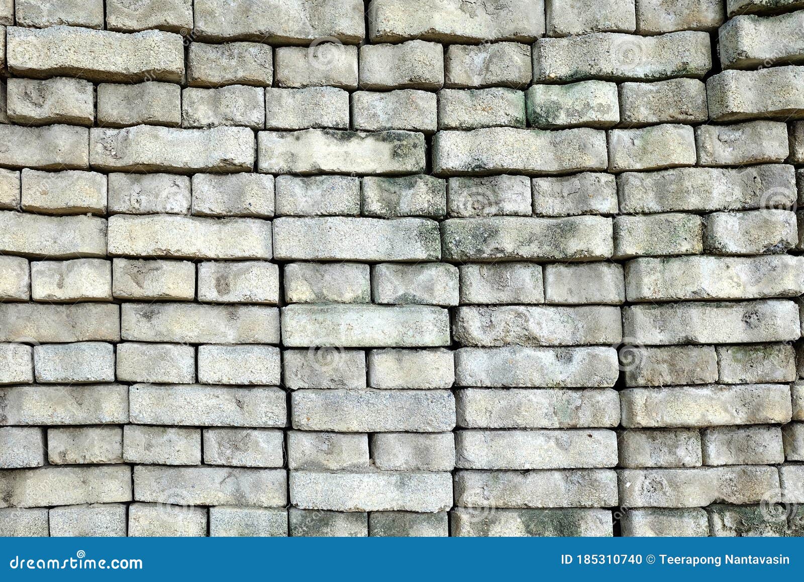 Stack of Concrete Bricks Background. Stock Photo - Image of exterior ...