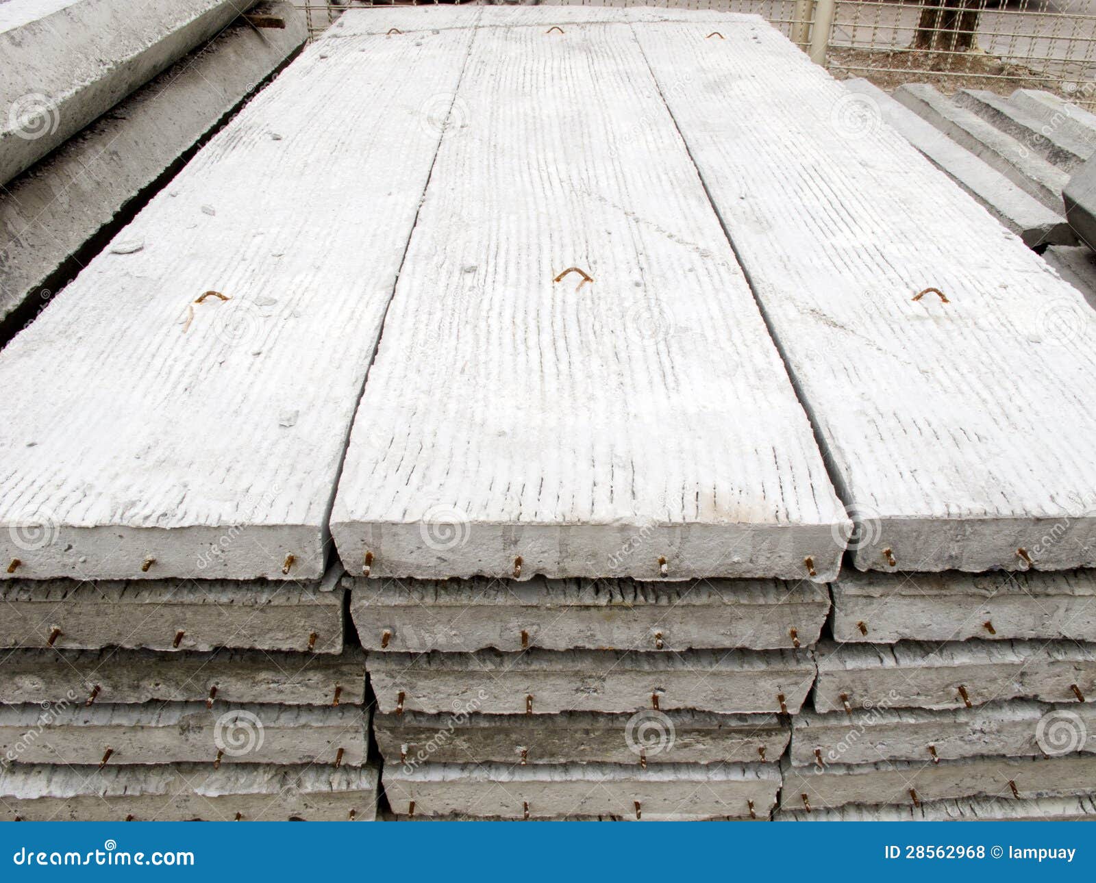 Stack of Concrete Building Slab Stock Photo - Image of material, grunge ...