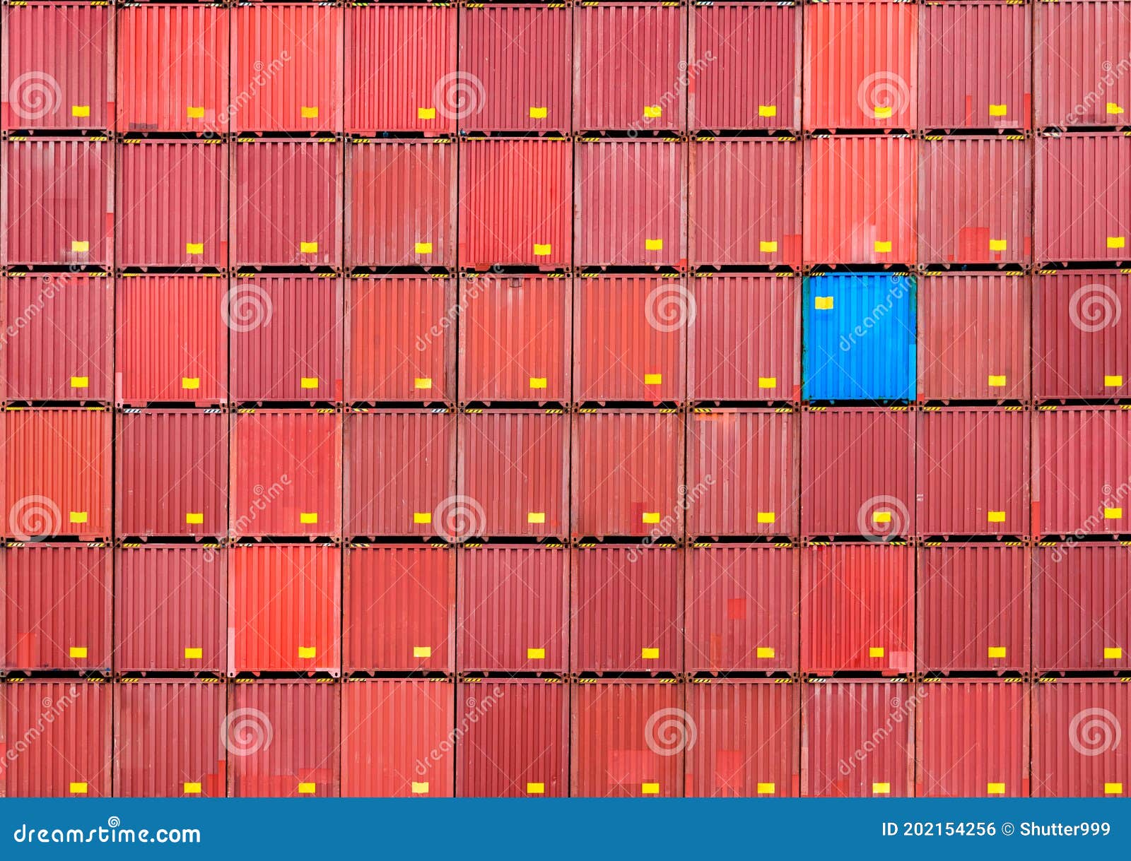 Stack of Containers, Cargo Logistics Stock Photo - Image of dock ...