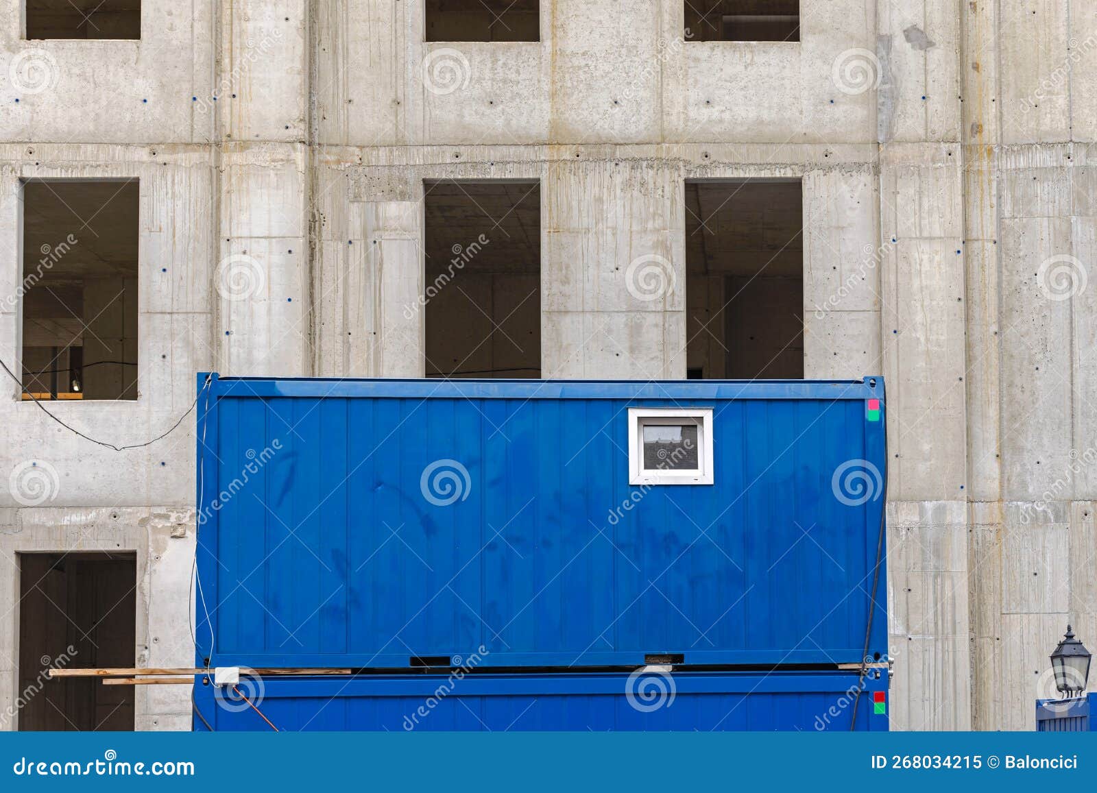 Stack Containers Construction Site Stock Image - Image of capital ...