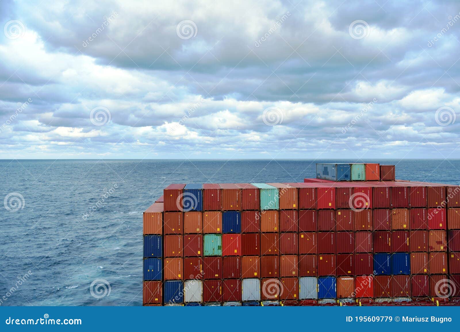 Stack Of Containers At A Port Royalty-Free Stock Photo | CartoonDealer ...