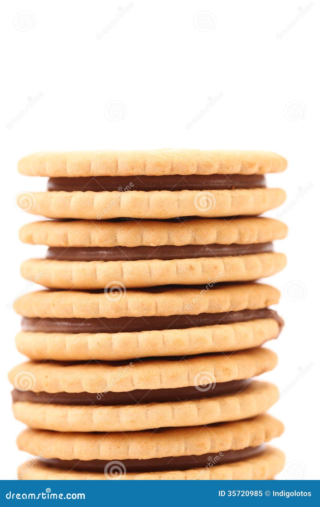 Stack of Cookie Biscuits with Filling. Stock Image - Image of gourmet ...