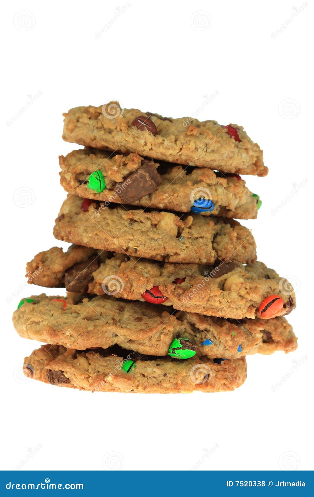 Stack of Cookies stock photo. Image of chip, isolated - 7520338