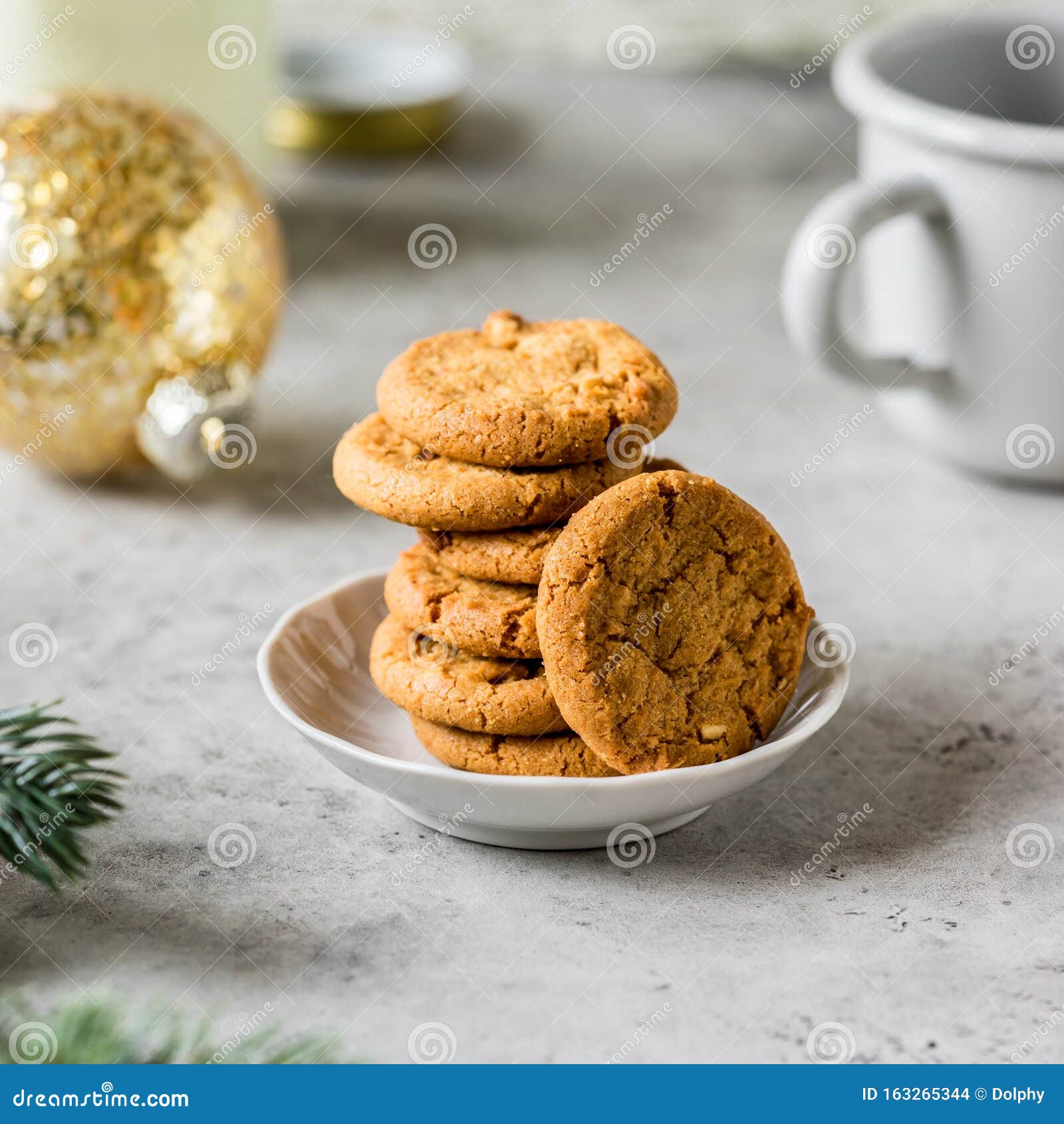 A Stack of Cookies stock photo. Image of meal, homemade - 163265344