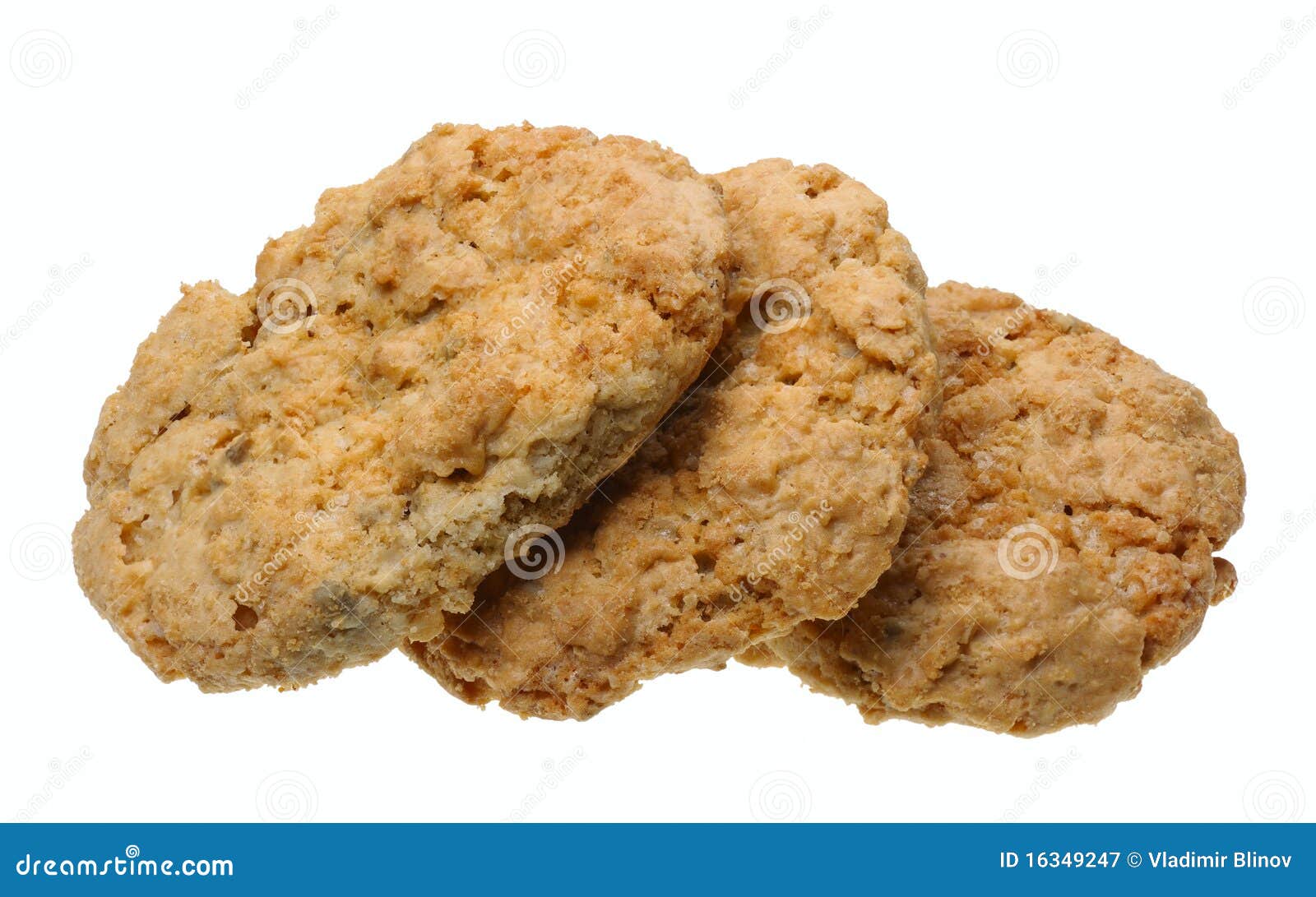 A Stack of Cookies, Isolated Stock Image - Image of three, rich: 16349247