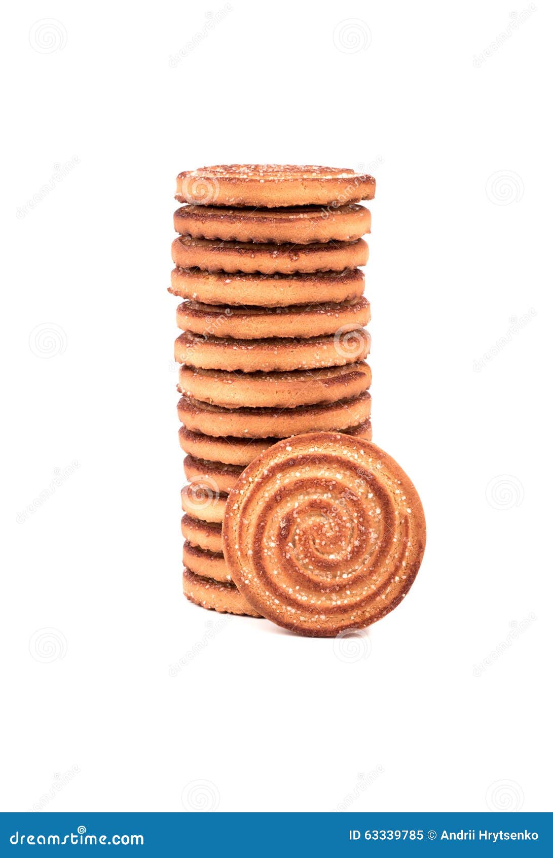 A stack of cookies stock image. Image of food, pastry - 63339785