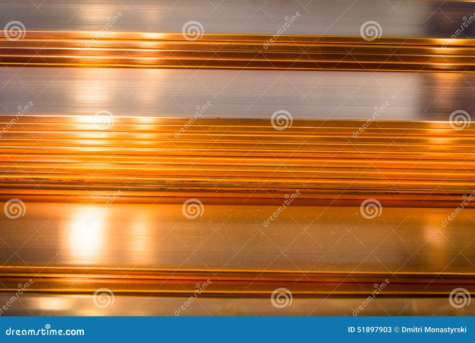 Stack of Copper Sheets. Copper Stock Image - Image of yellow, texture ...