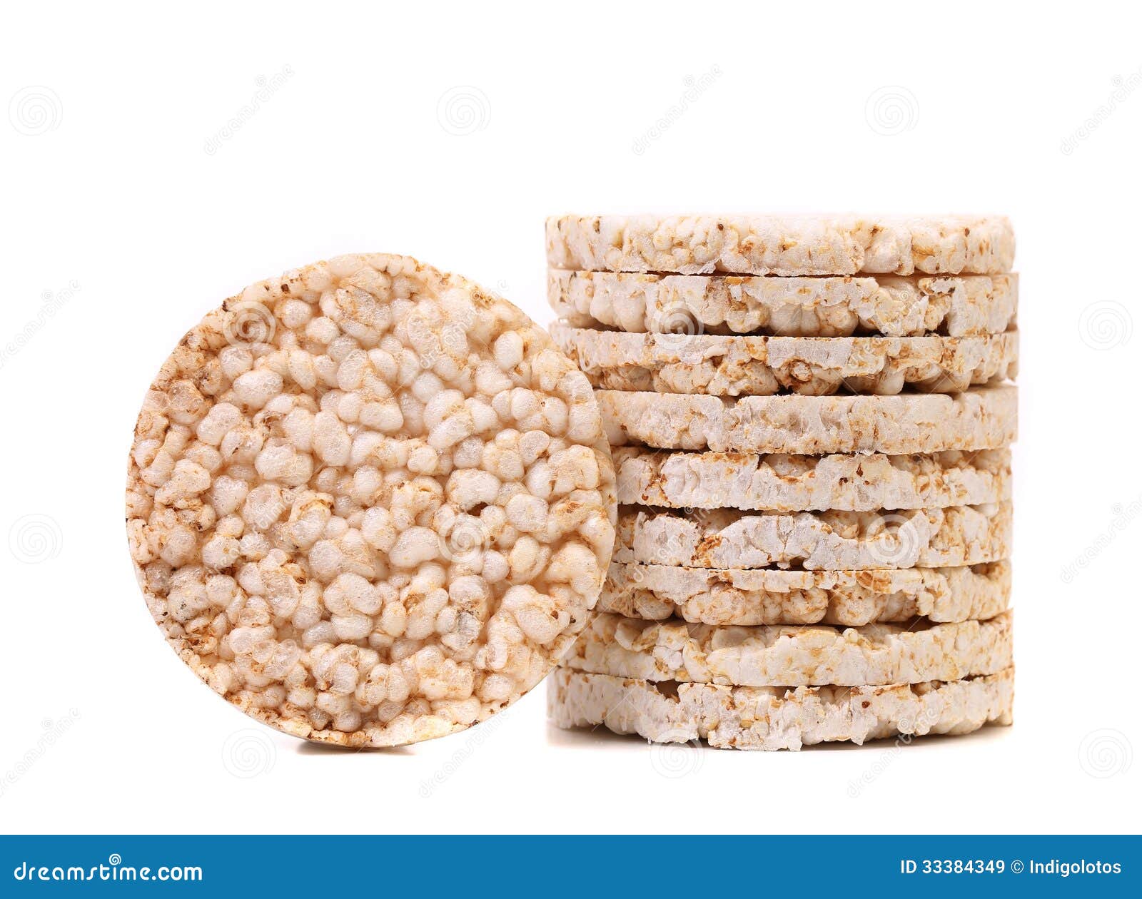 Stack of corn crackers. stock image. Image of corn, puffed - 33384349