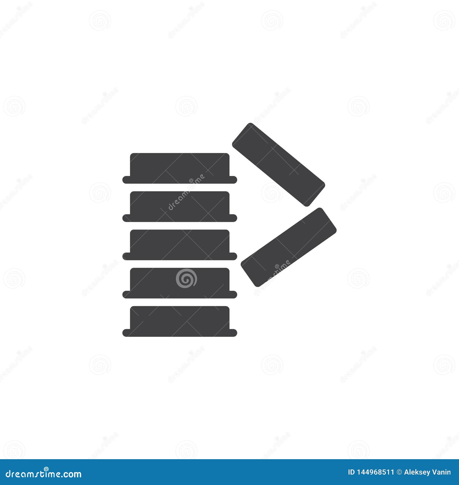 Stack Correctly Symbol, Vector Illustration, Isolate On White ...