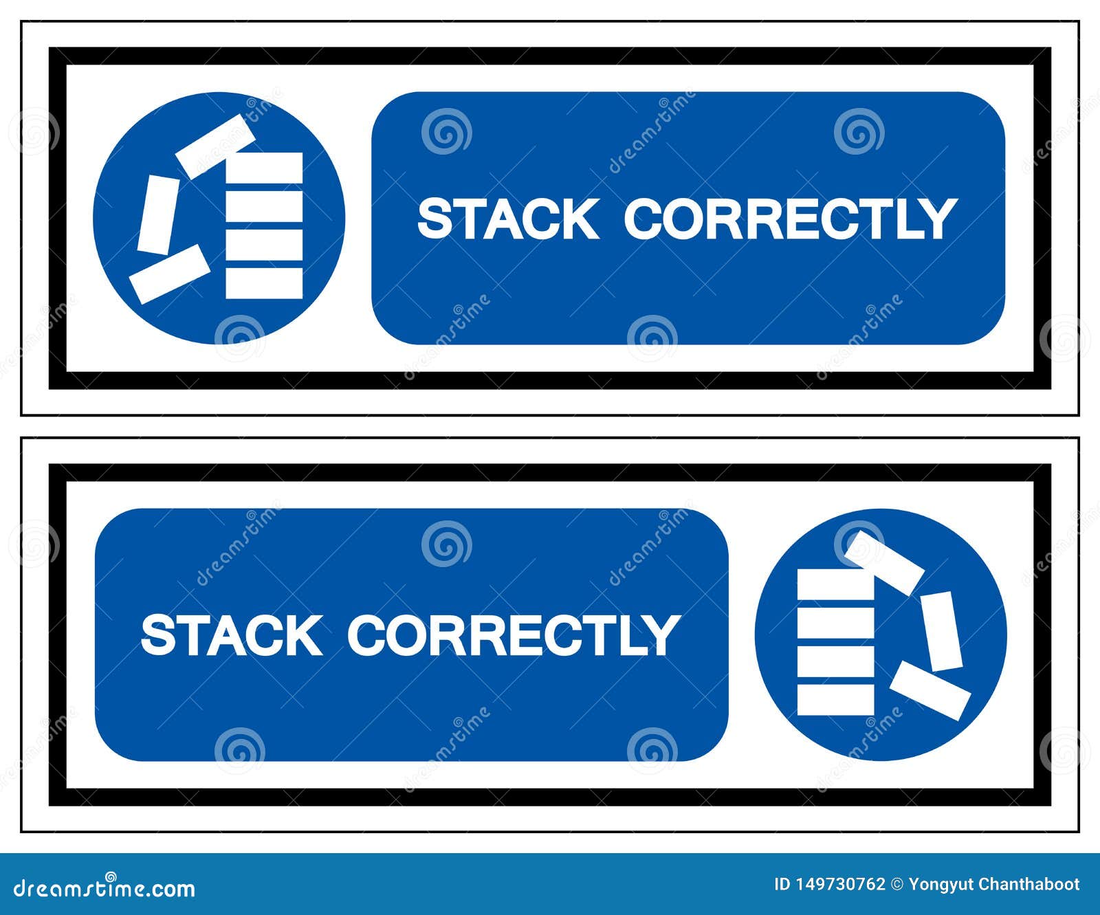 Stack Correctly Symbol Sign, Vector Illustration, Isolate on White ...