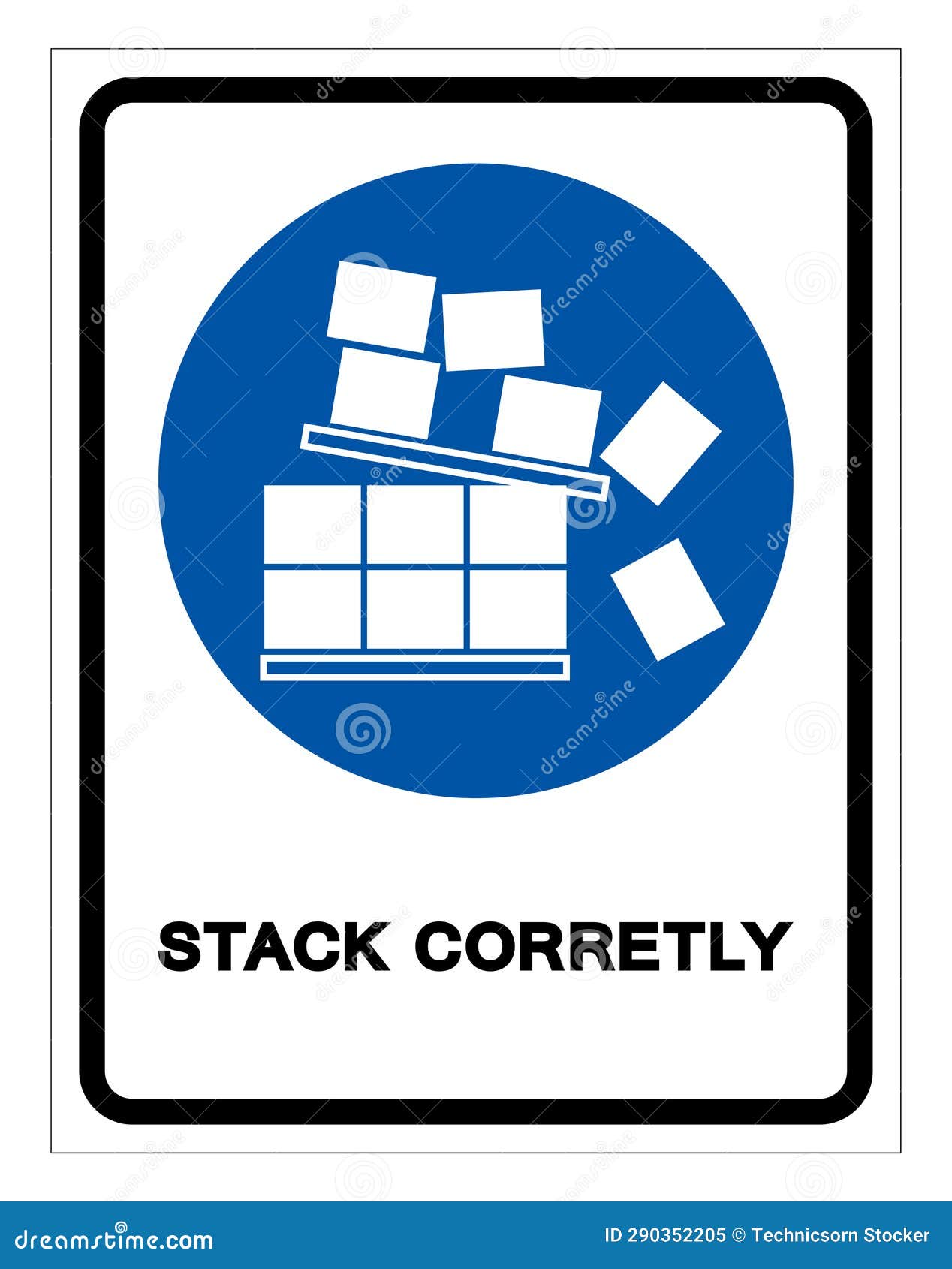 Stack Correctly Symbol Sign, Vector Illustration, Isolate On White ...