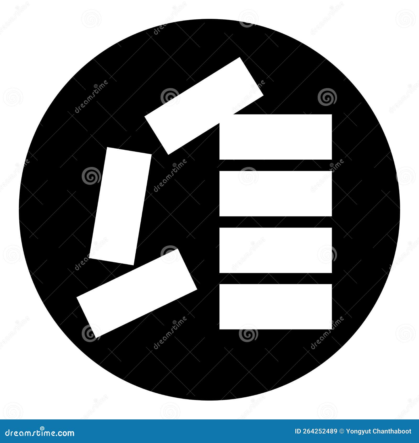 Stack Correctly Symbol Sign, Vector Illustration, Isolate on White ...