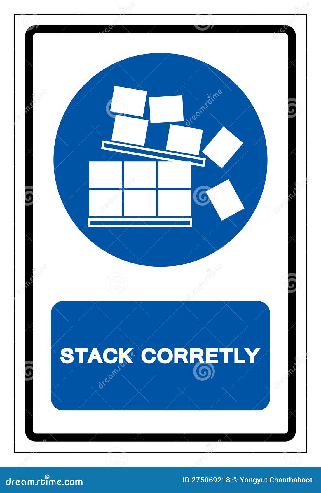 Stack Correctly Symbol Sign, Vector Illustration, Isolate On White ...