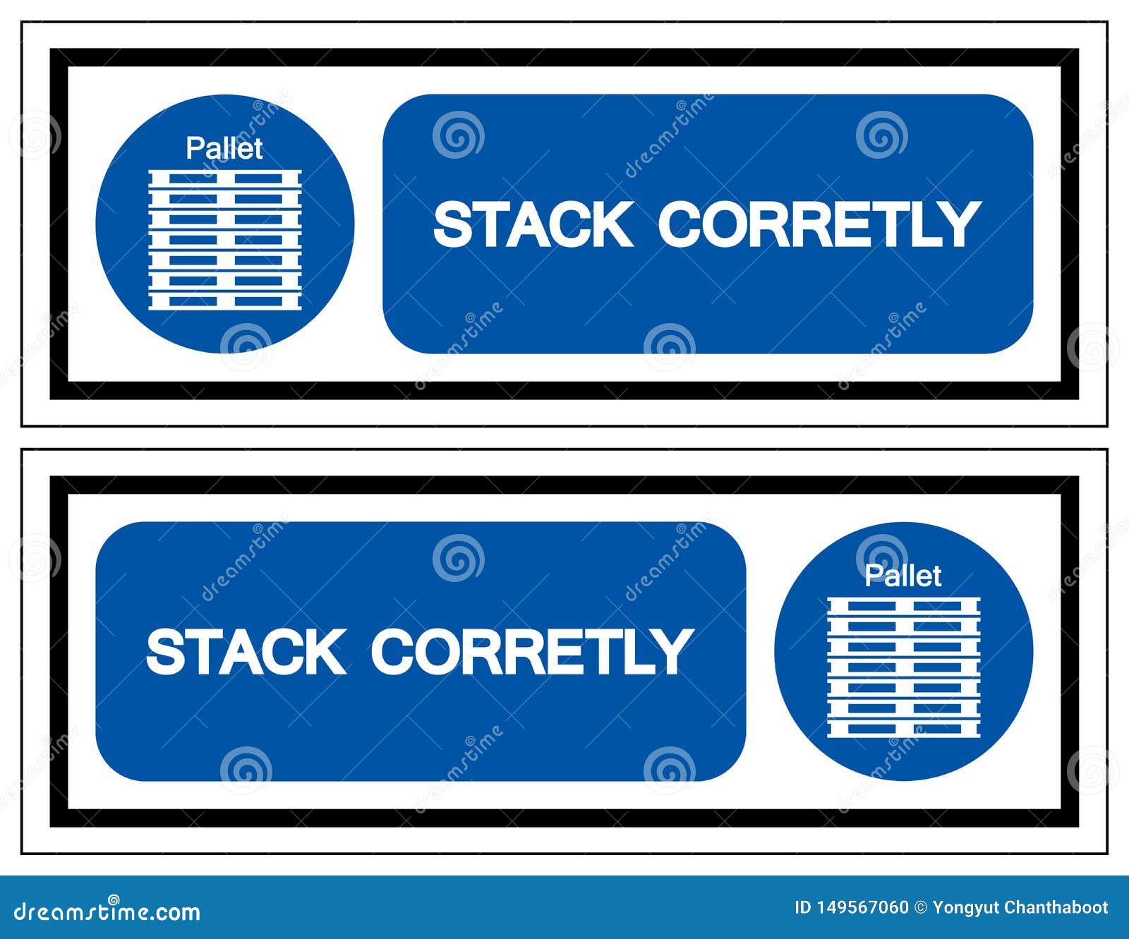Stack Corretly Symbol Sign, Vector Illustration, Isolate on White ...