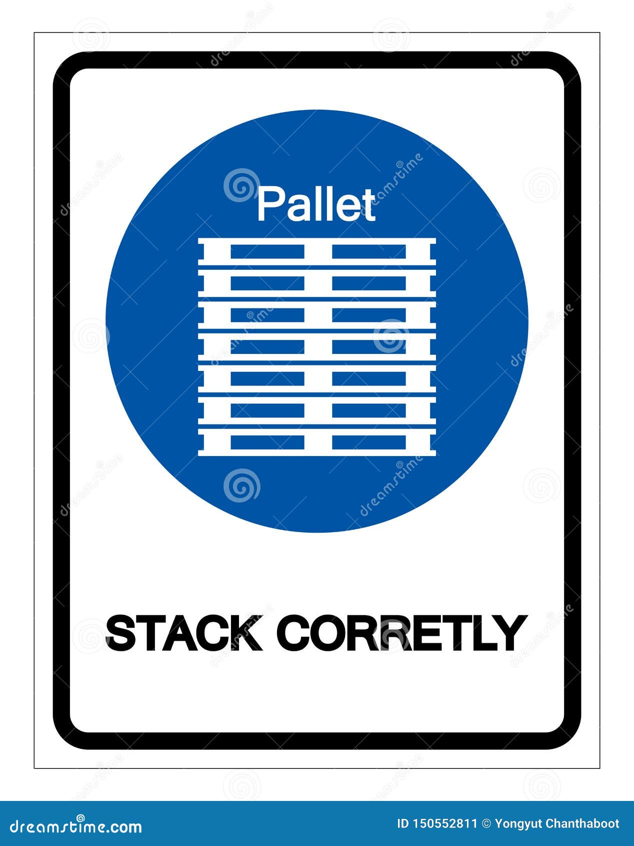 Stack Corretly Symbol Sign, Vector Illustration, Isolate on White ...