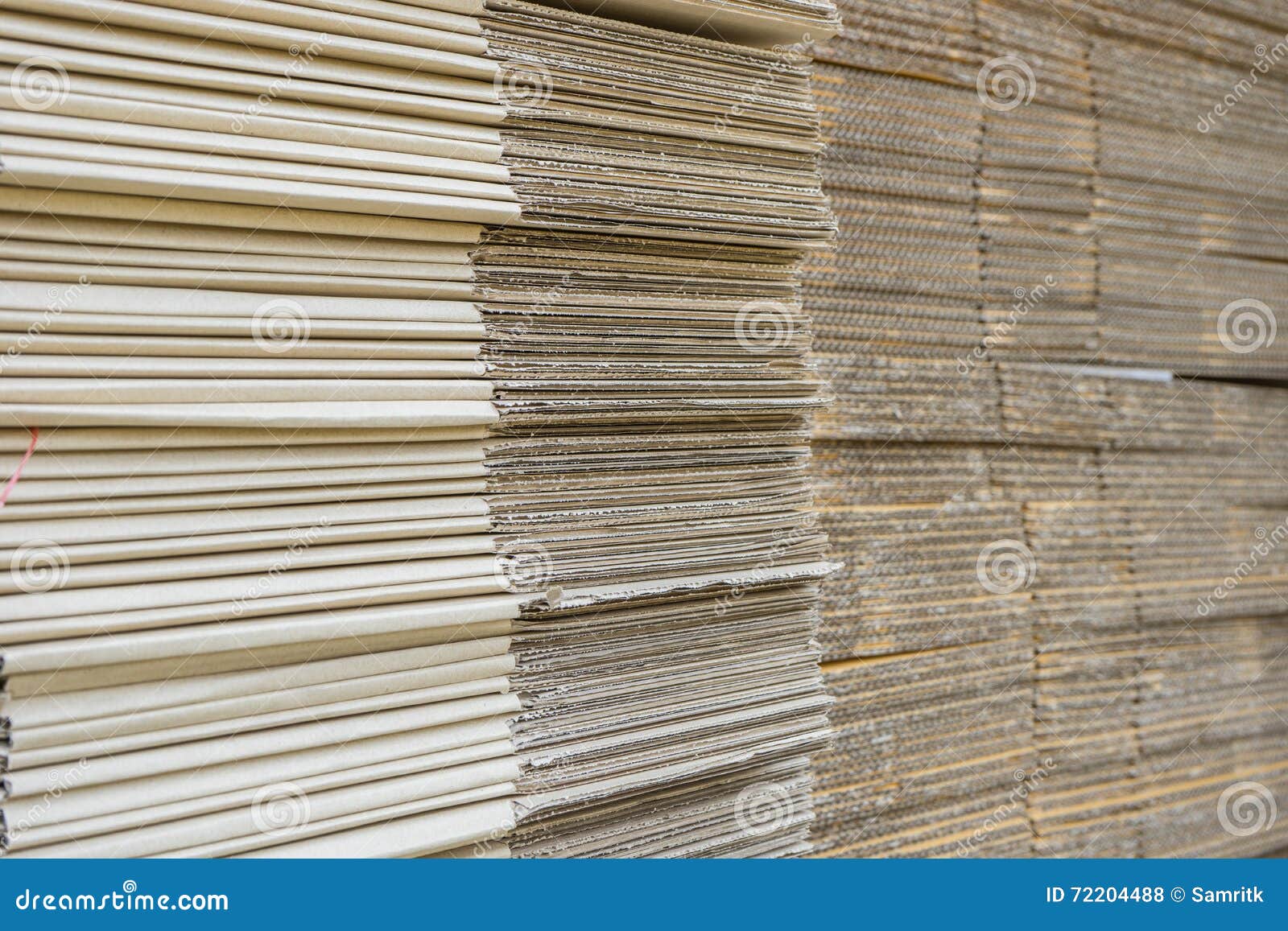Stack Of Flattened Cardboard Box Stock Photo | CartoonDealer.com #123952812