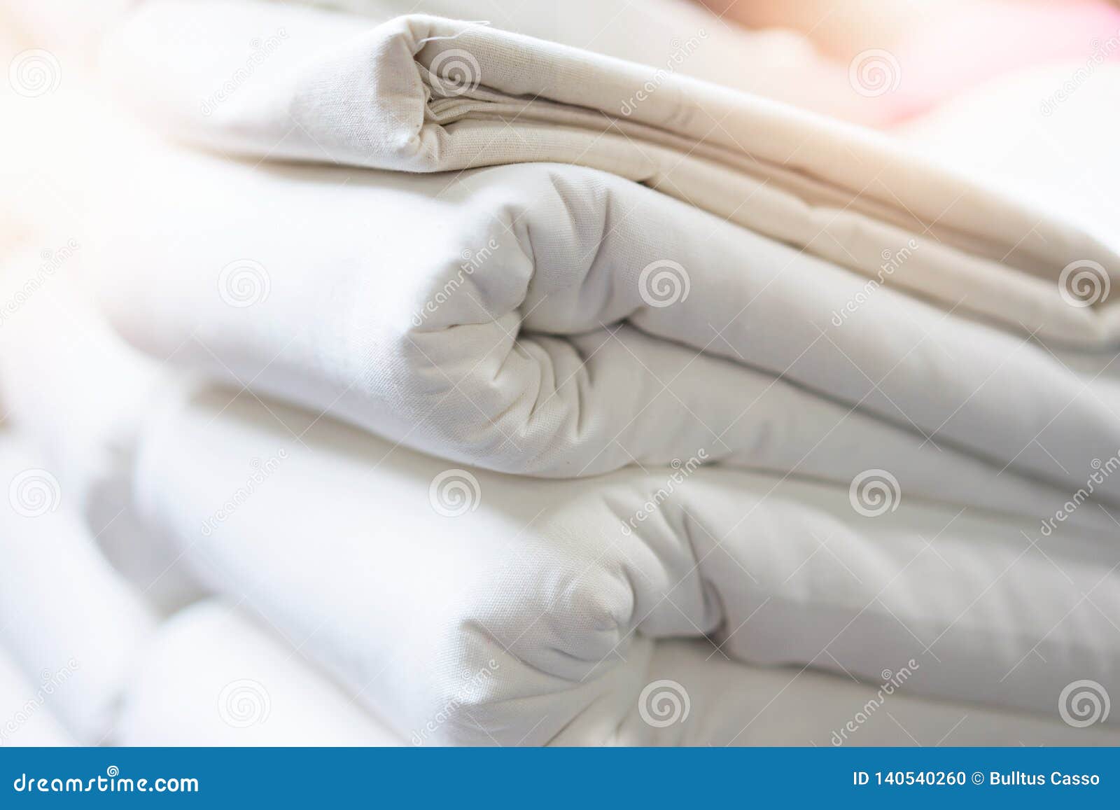 Stack Cotton Folded on a Shelf Stock Photo - Image of beauty, hygiene ...