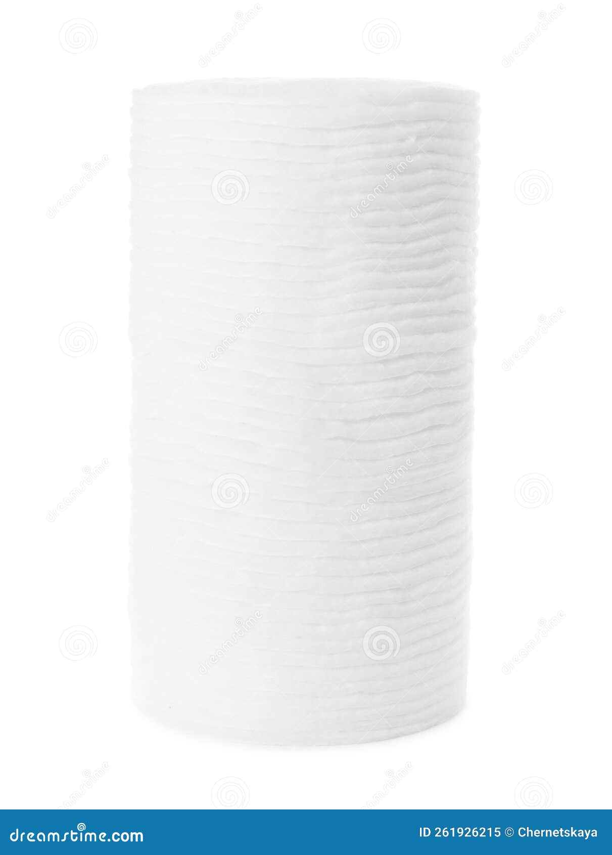 Stack of Cotton Pads on White Background Stock Image - Image of health ...