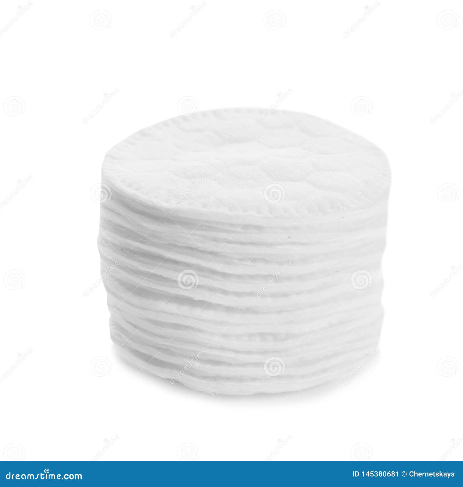 Stack of Cotton Pads Isolated Stock Image - Image of purification ...