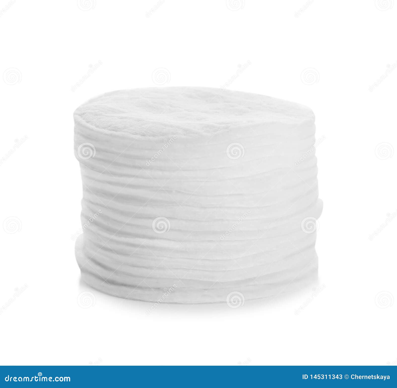Stack of Cotton Pads Isolated Stock Image - Image of round, isolated ...