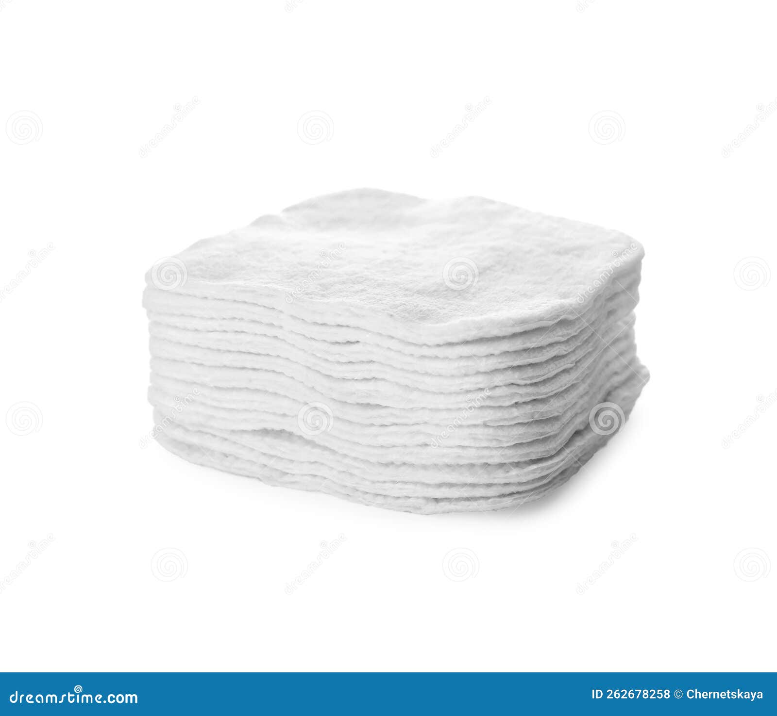 Stack of Cotton Pads on White Background Stock Photo - Image of ...