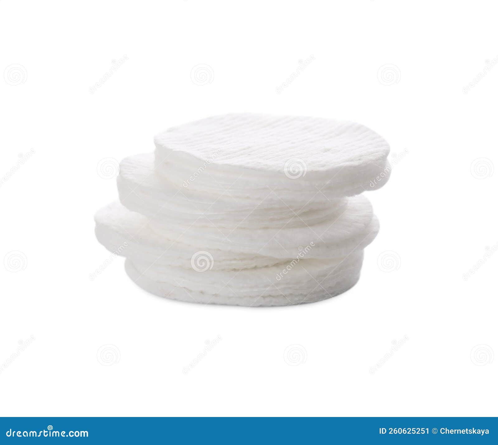 Stack of Cotton Pads on White Background Stock Image - Image of pads ...