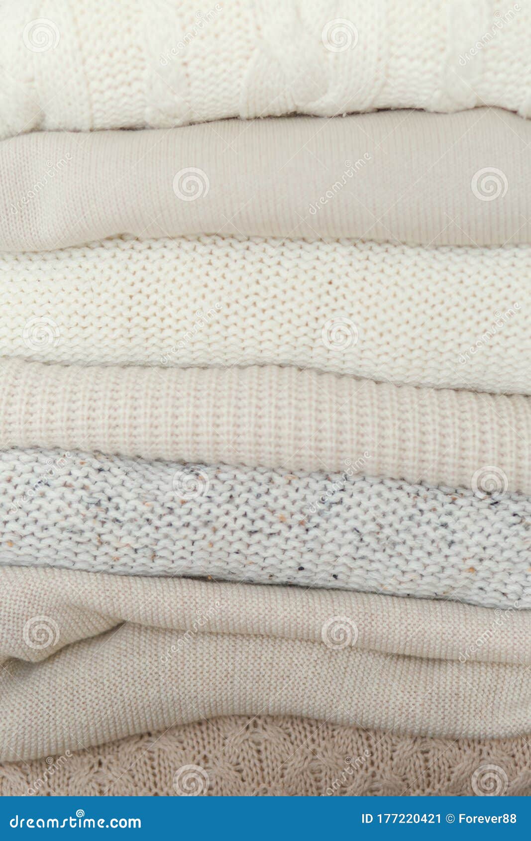 Stack of Cozy Knitted Sweaters Stock Image - Image of knitted, fall ...