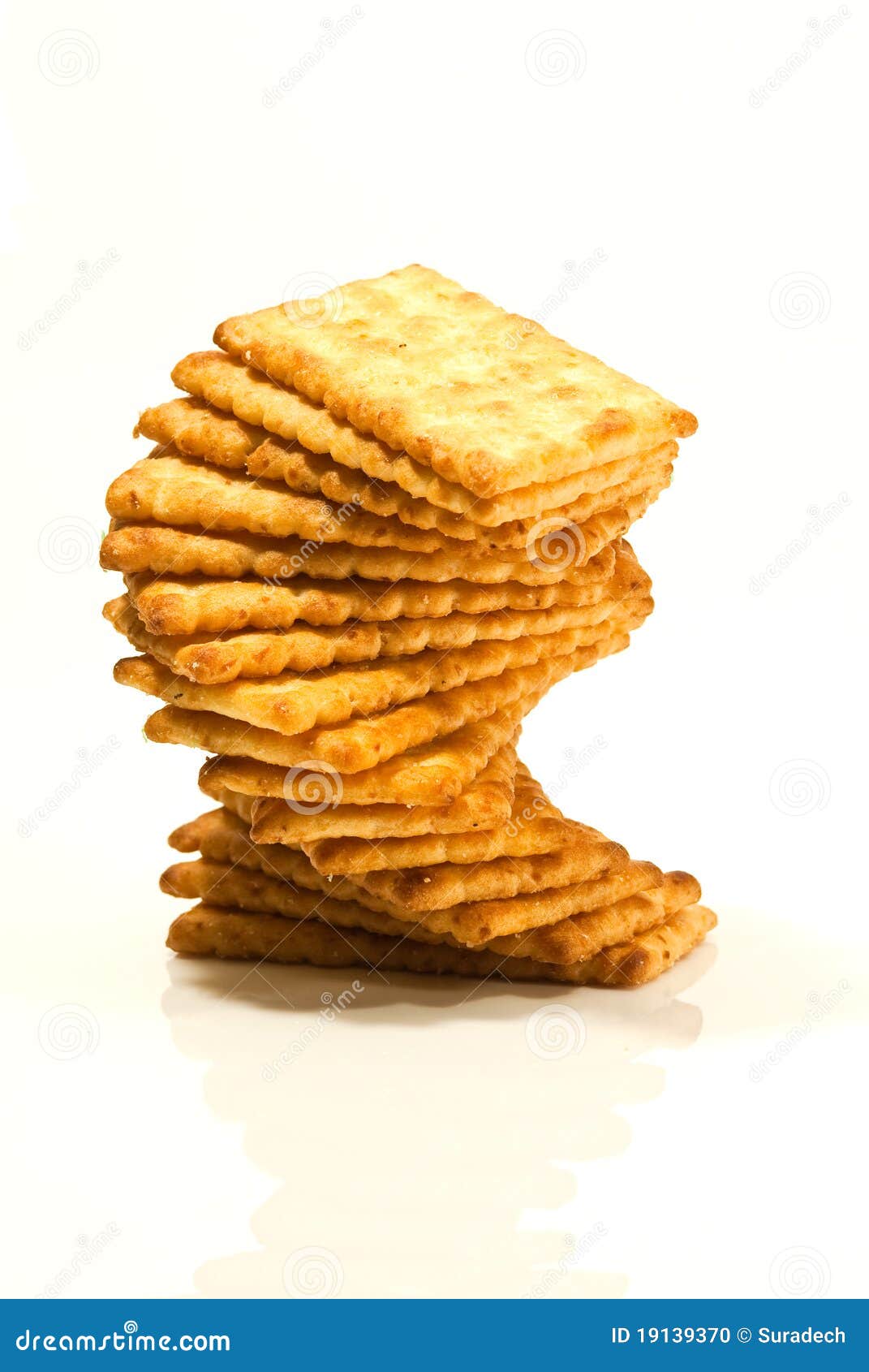 Stack of cracker stock photo. Image of eating, closeup - 19139370