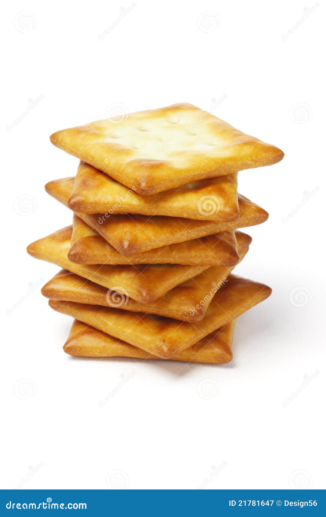 Stack of crackers stock image. Image of healthy, pile - 21781647