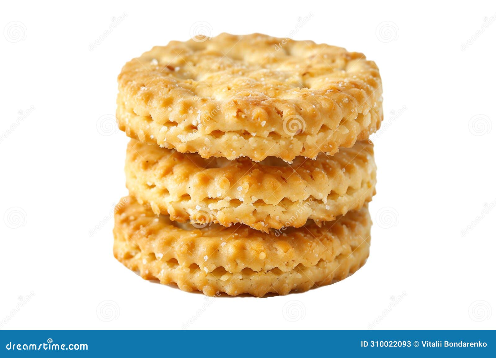 Stack of Crackers Isolated on Transparent Background. Stock Image ...