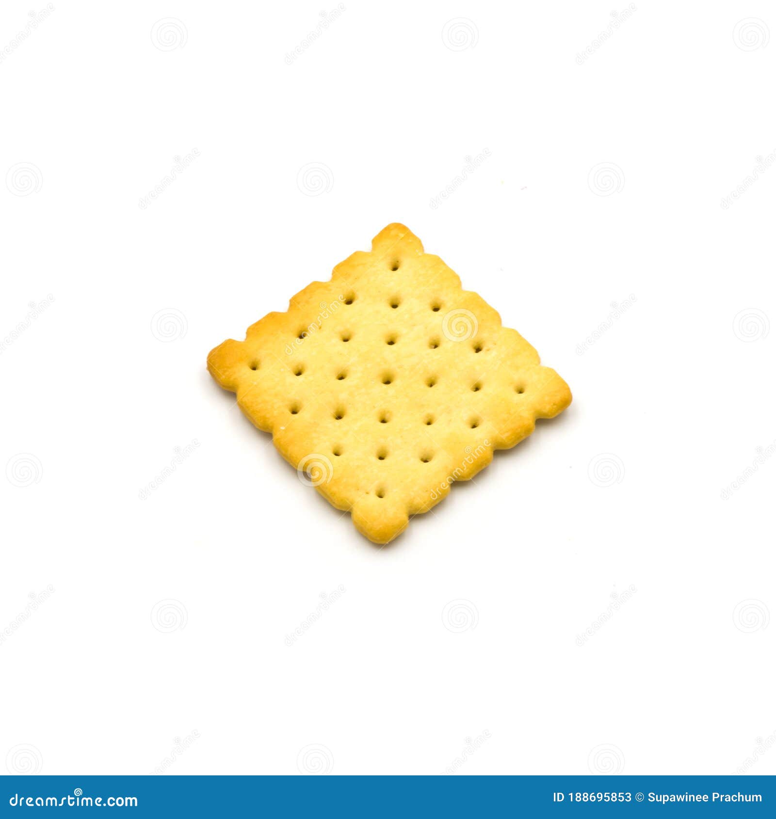 Stack of Crackers Isolated on the White Background Stock Image - Image ...