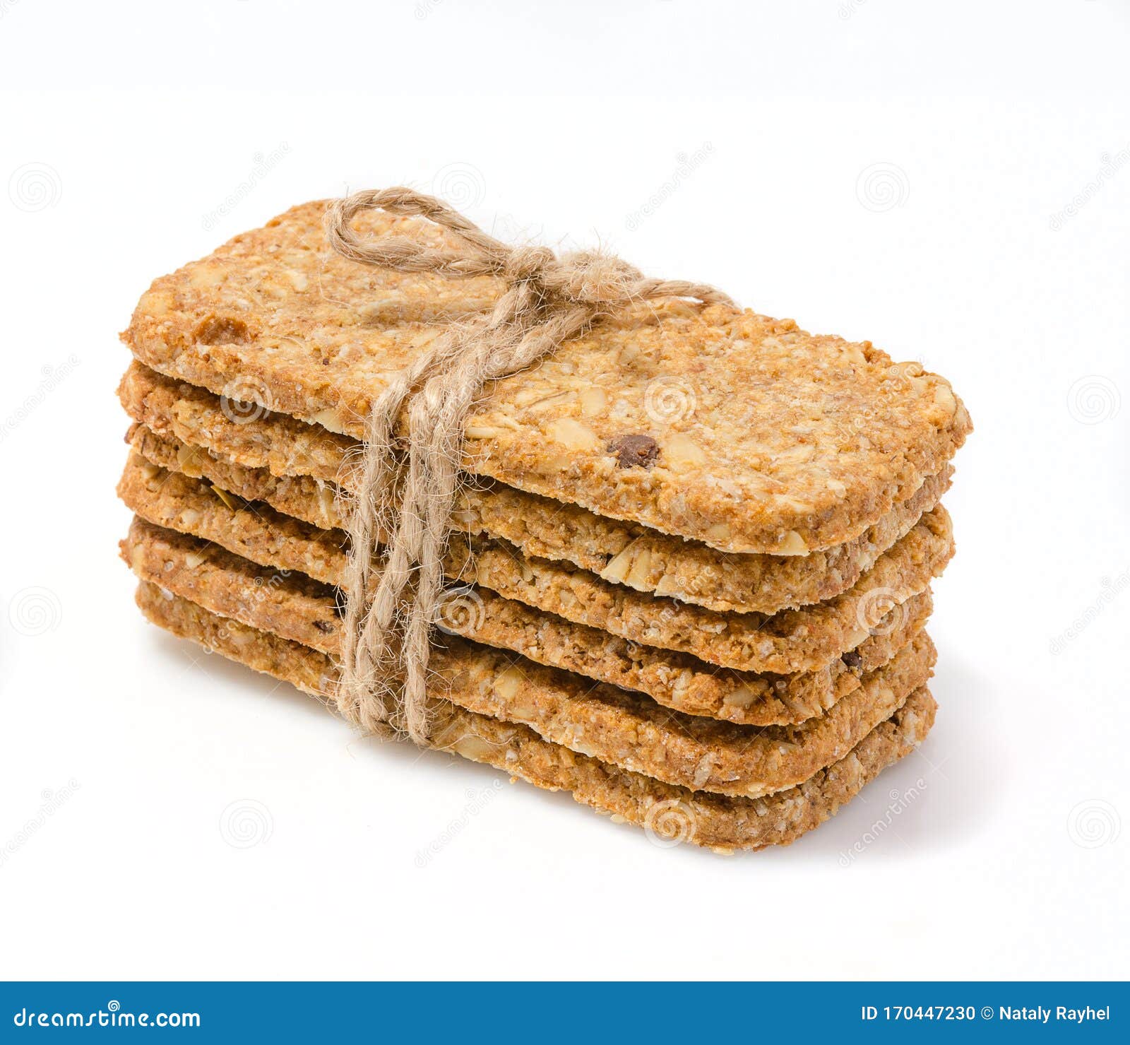Stack of Crackers Tied with Twine Stock Photo - Image of stack, crunchy ...