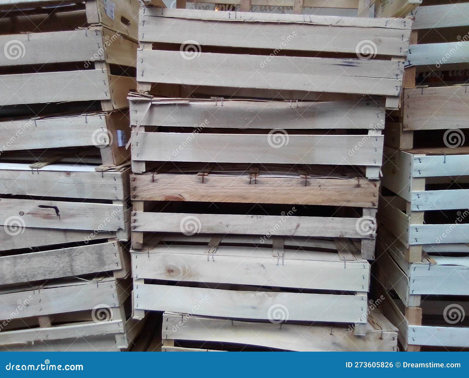 A stack of crates stock photo. Image of fruit, pile - 273605826