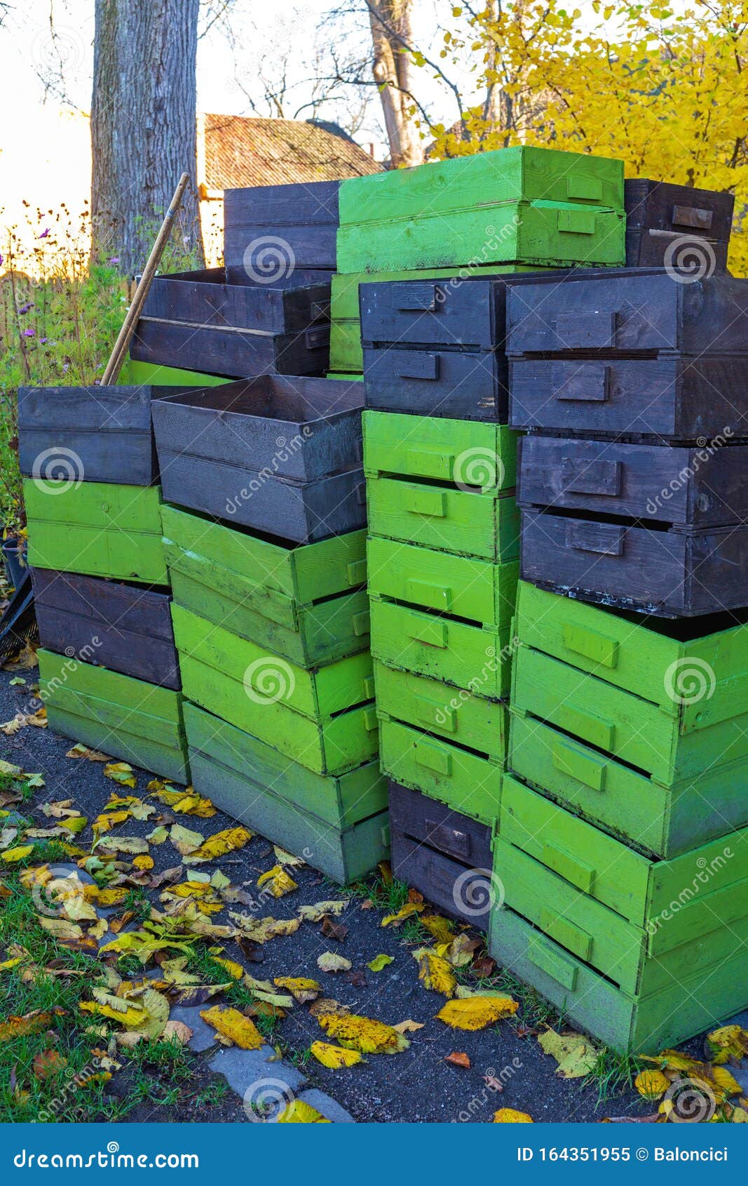 Stack Crates Boxes stock image. Image of crate, wooden - 164351955