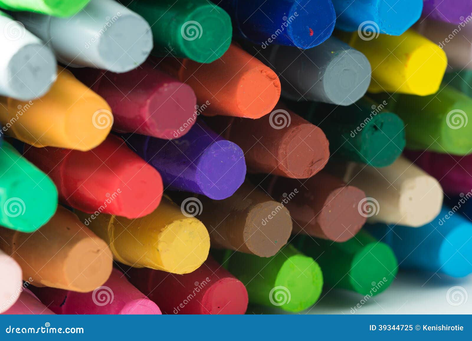 Stack of crayon stock image. Image of stack, back, colours - 39344725