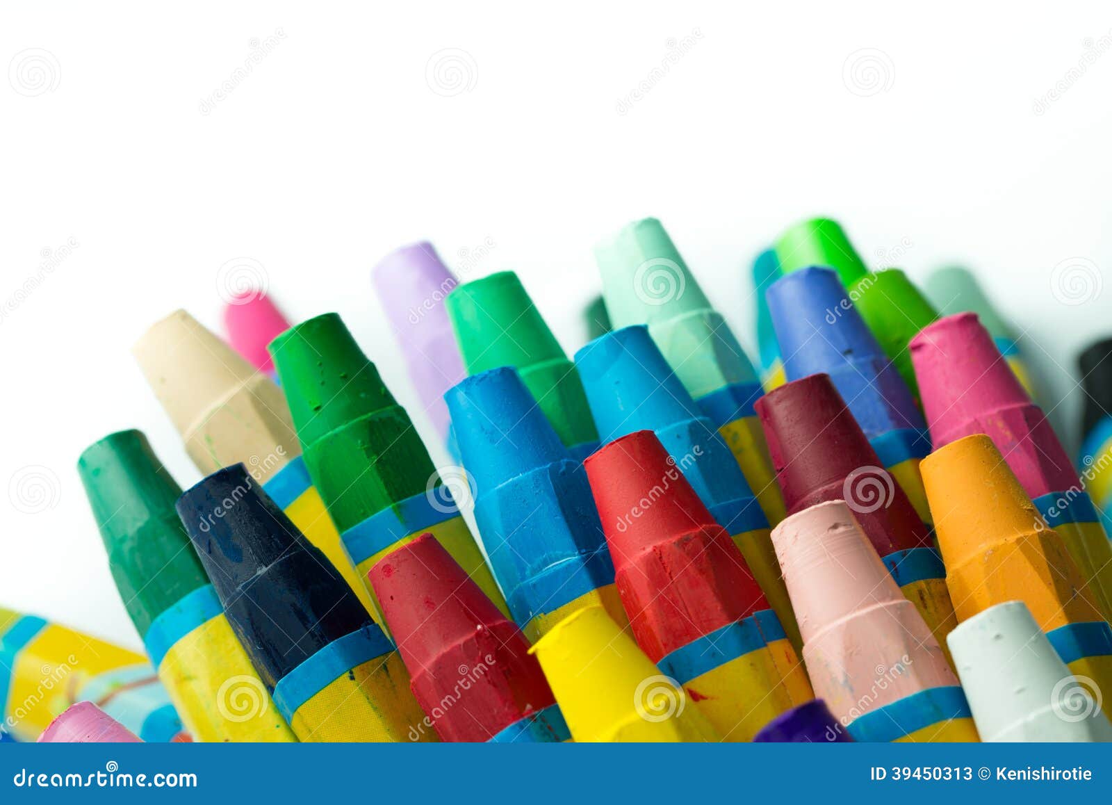 Stack of crayon stock image. Image of school, stack, crayon - 39450313