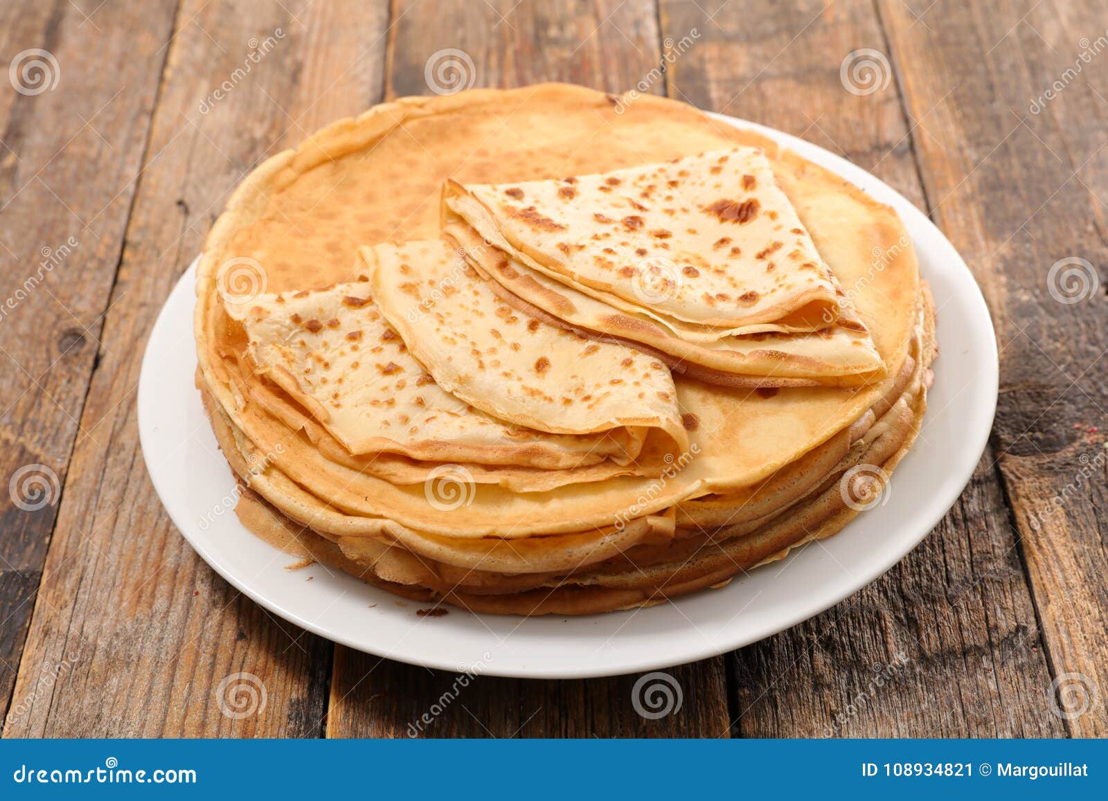 Stack of crepe stock image. Image of homemade, hotcake - 108934821