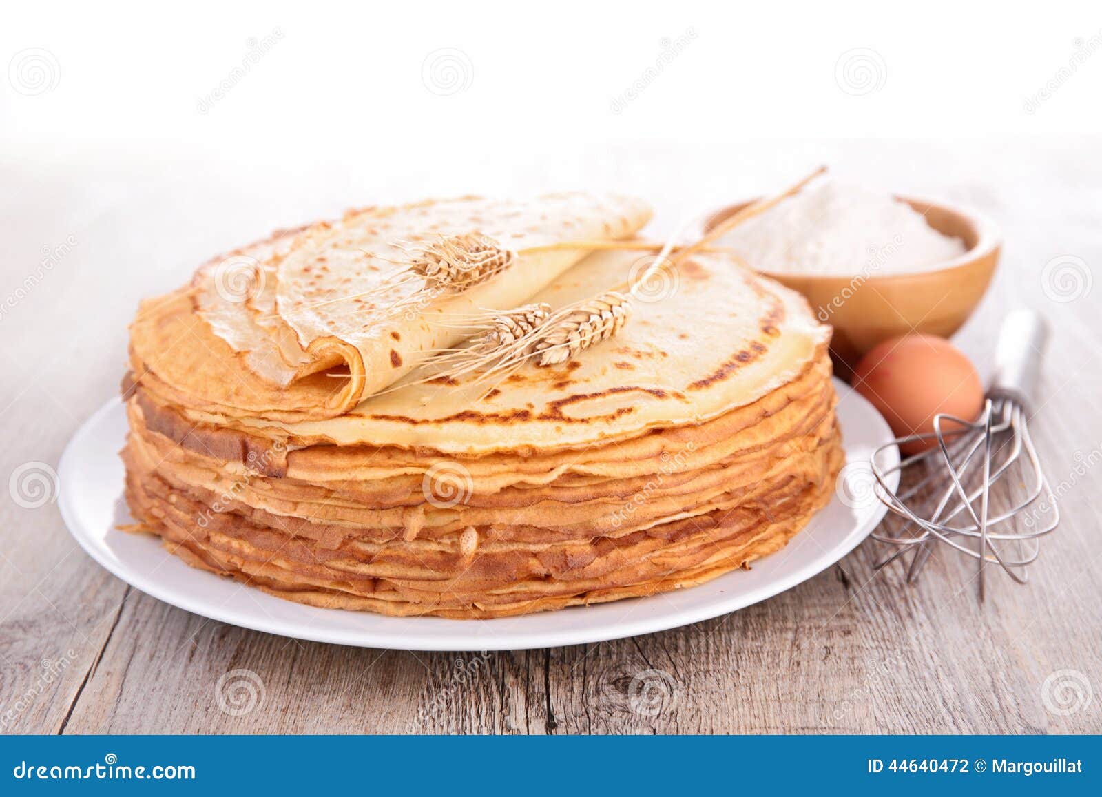 Stack of crepes stock photo. Image of ingredient, candlemas - 44640472