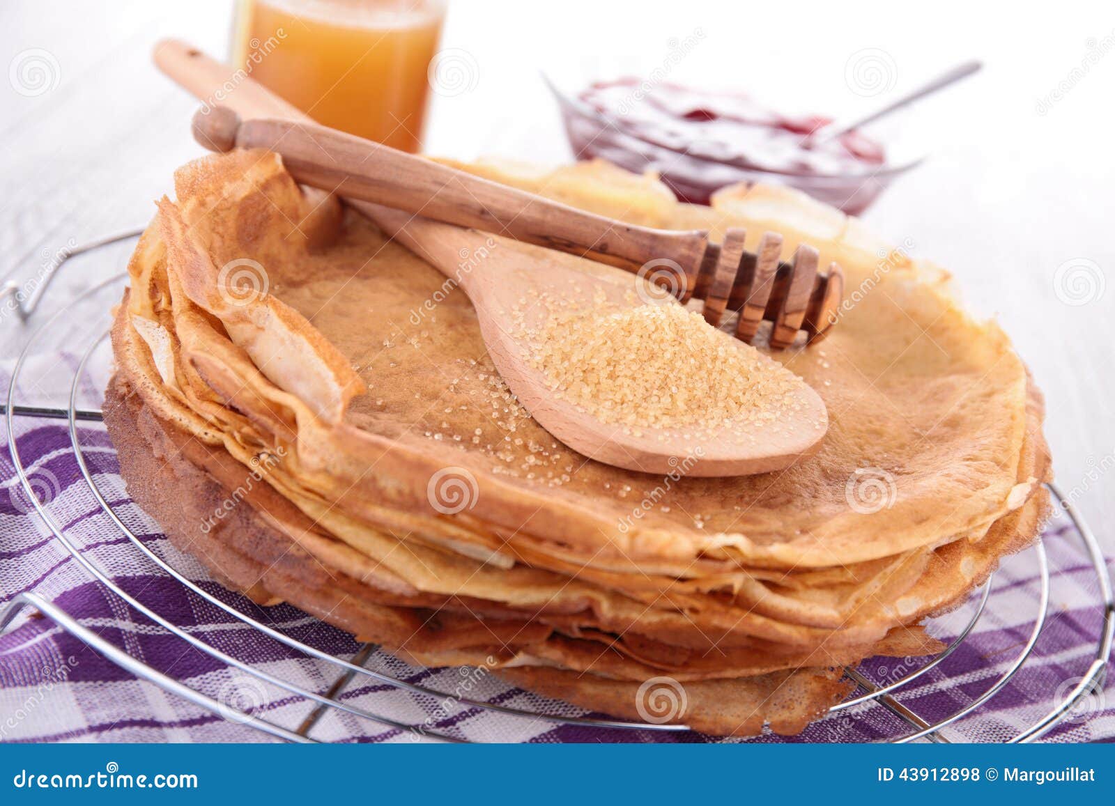 Stack of crepes stock photo. Image of cooking, stack - 43912898