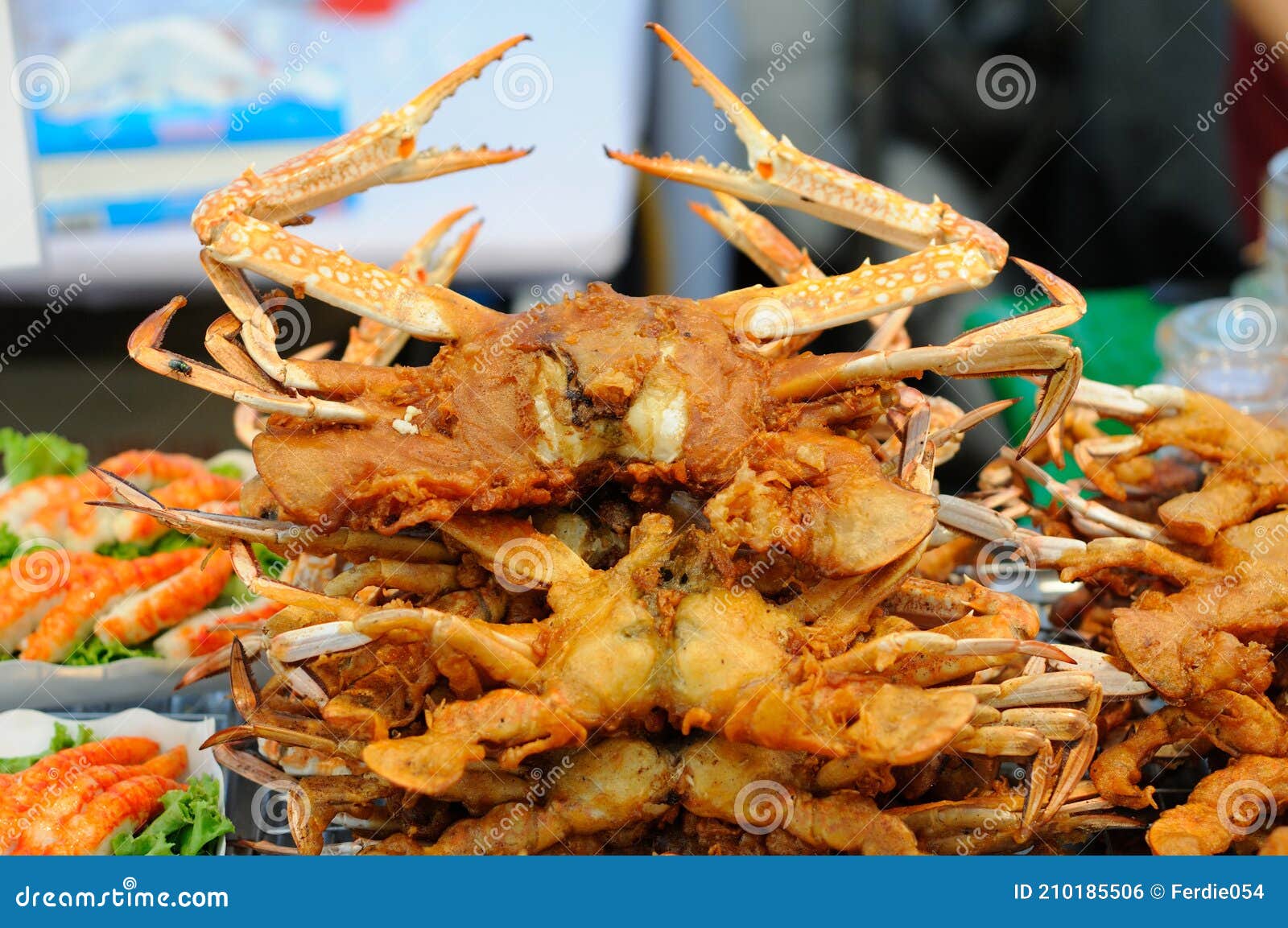 Crispy Fried Crabs stock photo. Image of cultural, delicious - 210185506
