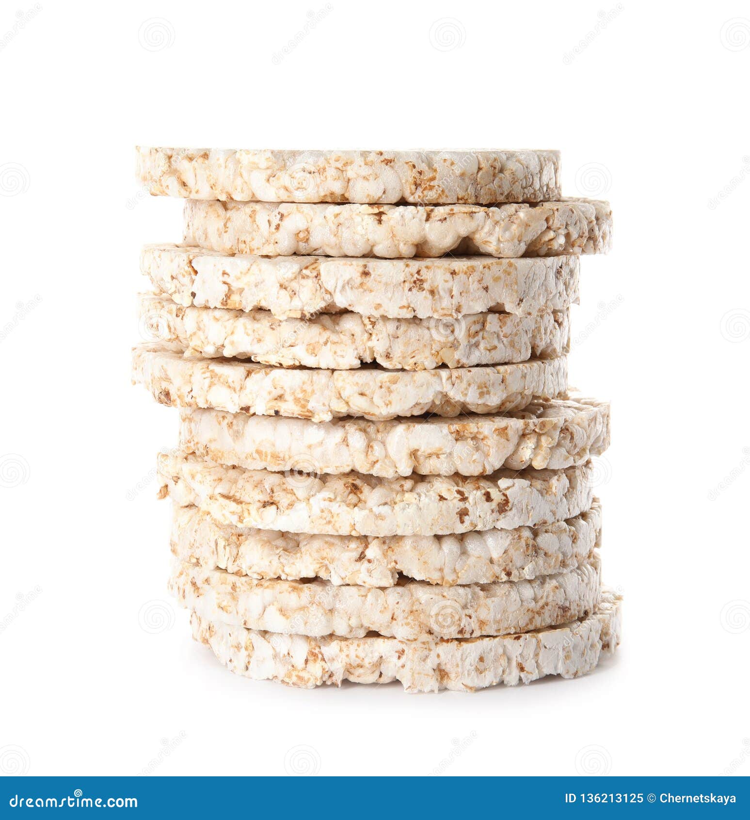 Stack of Crunchy Rice Cakes Stock Image - Image of bread, meal: 136213125