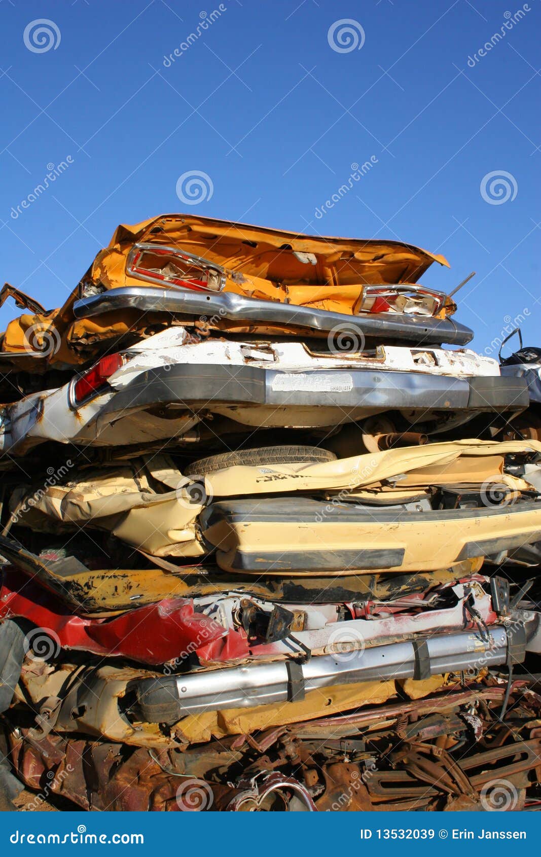 Stack Of Crushed Cars Royalty-Free Stock Image | CartoonDealer.com ...